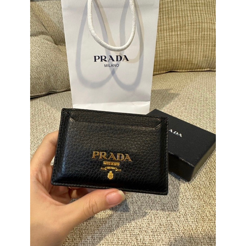 Jual PRADA CARD HOLDER AUTHENTIC | Shopee Indonesia