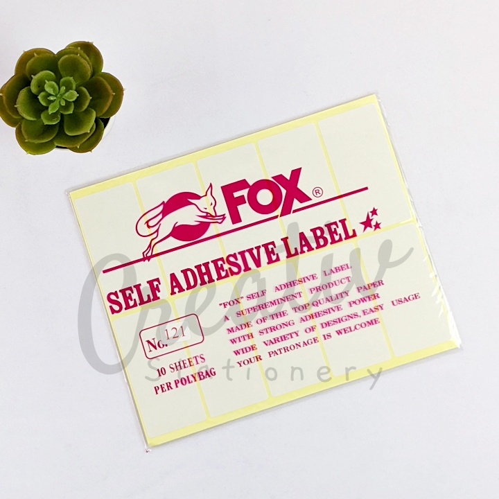 Jual Fox Label Nama Label Undangan (1 Pcs Isi 10 Lbr) | Shopee Indonesia