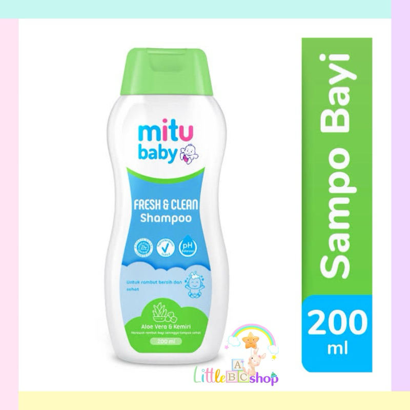 Jual Mitu Baby Shampoo Natural Botol 200ml / Mitu Shampoo 200ml ...