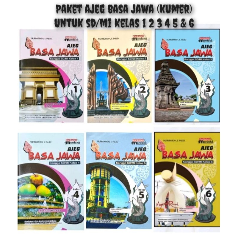 Jual BUKU PAKET AJEG BAHASA JAWA UNTUK SD/MI KELAS 1 2 3 4 5 6 KUMER | Shopee Indonesia