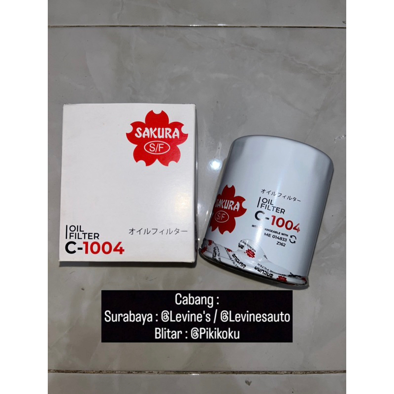 Jual filter oli PS100 sakura C1004 / filter sakura C-1004 / filter oli ...