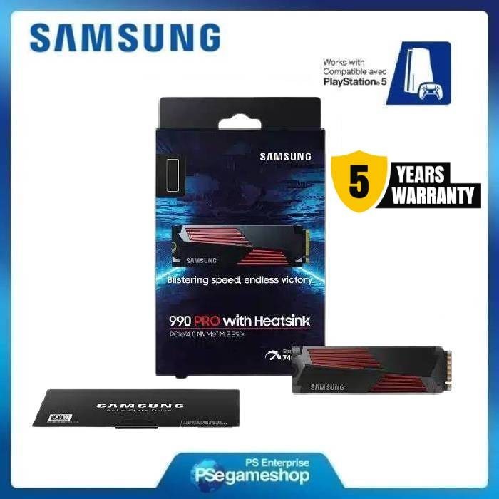 Jual Samsung SSD 990 PRO NVMe M2.2280 PCIe Gen4 with Heatsink | Shopee ...
