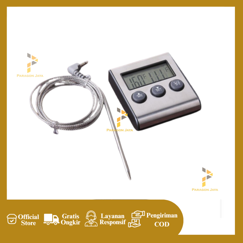 Jual Termometer Makanan Stainless Steel - Thermometer with Timer D24 ...