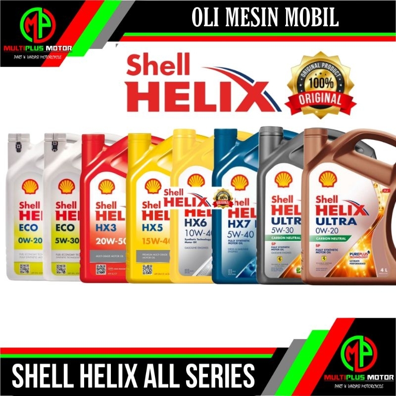 Jual Oli mesin MOBIL Shell Helix ULTRA SP LCGC HX7 HX6 HX5 HX3 (4L ...