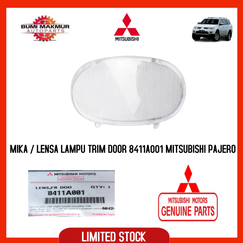 Jual MIKA / LENSA LAMPU TRIM DOOR 8411A001 MITSUBISHI PAJERO | Shopee ...