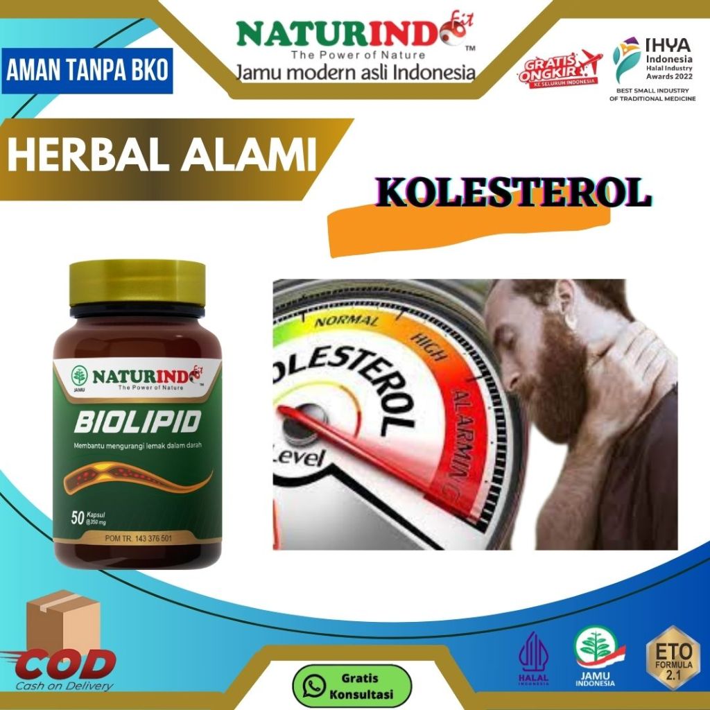 Jual BIOLIPID HERBAL KOLESTROL TINGGI KESEMUTAN DAN KEBAS TANGAN LEMAK ...