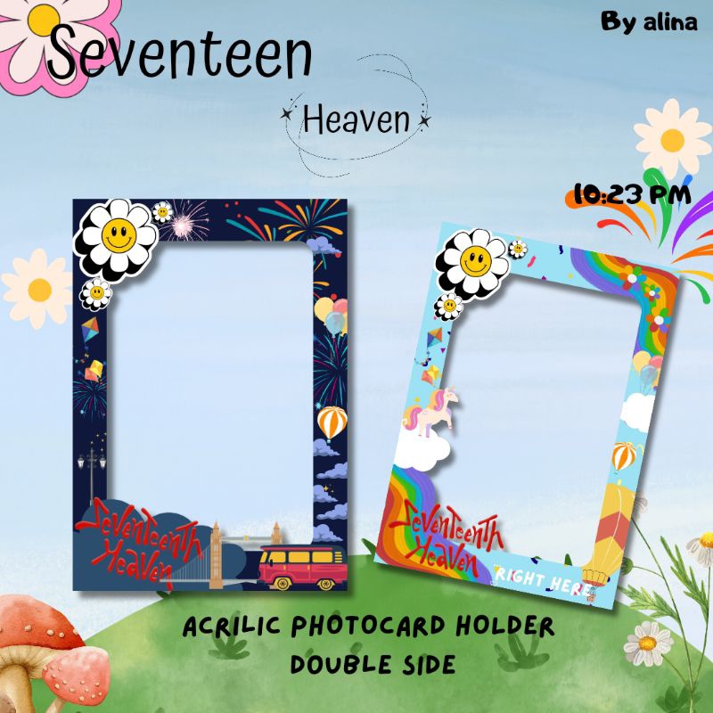 Jual CARD HOLDER PHOTOCARD AKRILIK SEVENTEEN KPOP DOUBLE SIDE POCA ...