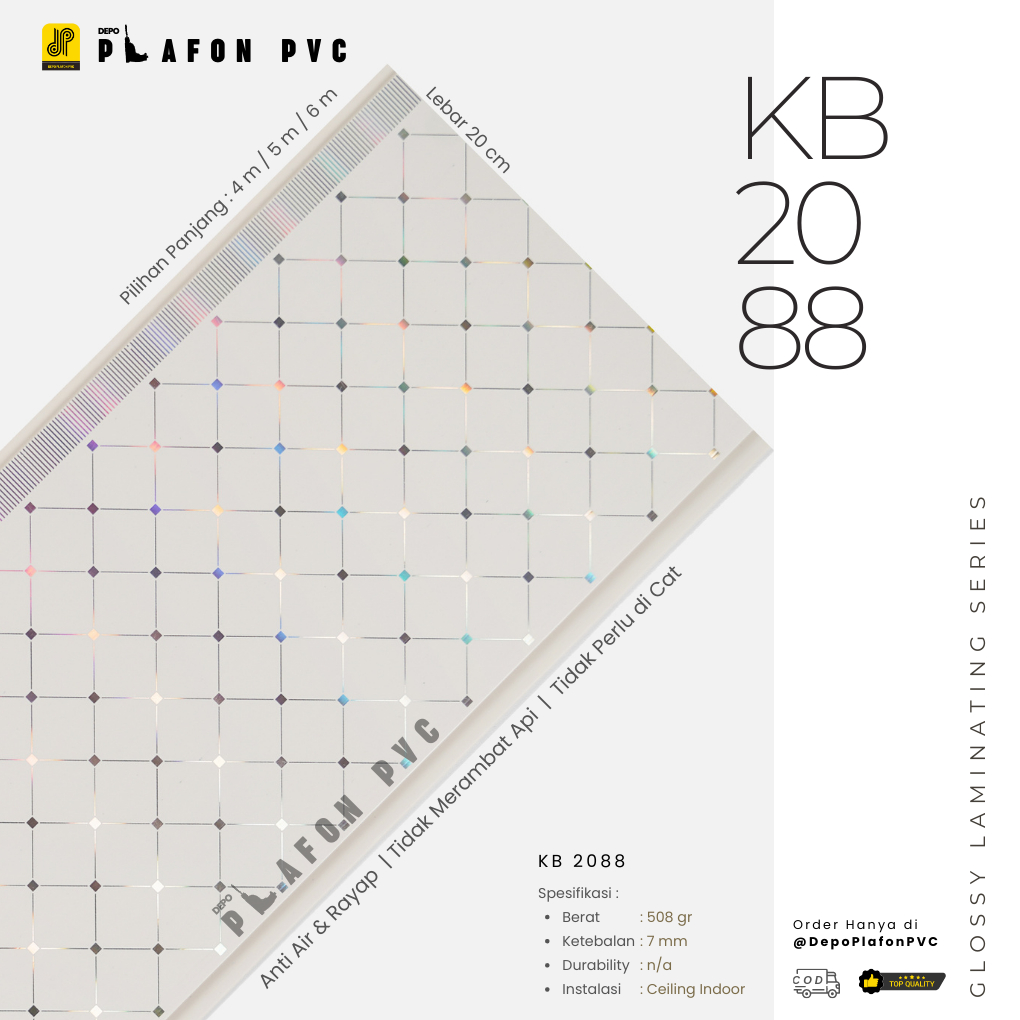 Jual Plafon PVC Glossy - Motif White Base | Shopee Indonesia