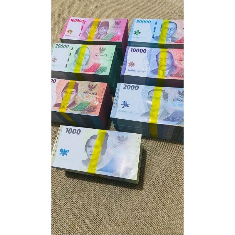Jual UANG RUPIAH MAINAN PERPACK 50/100/200 LEMBAR /UNTUK MAHAR | Shopee ...