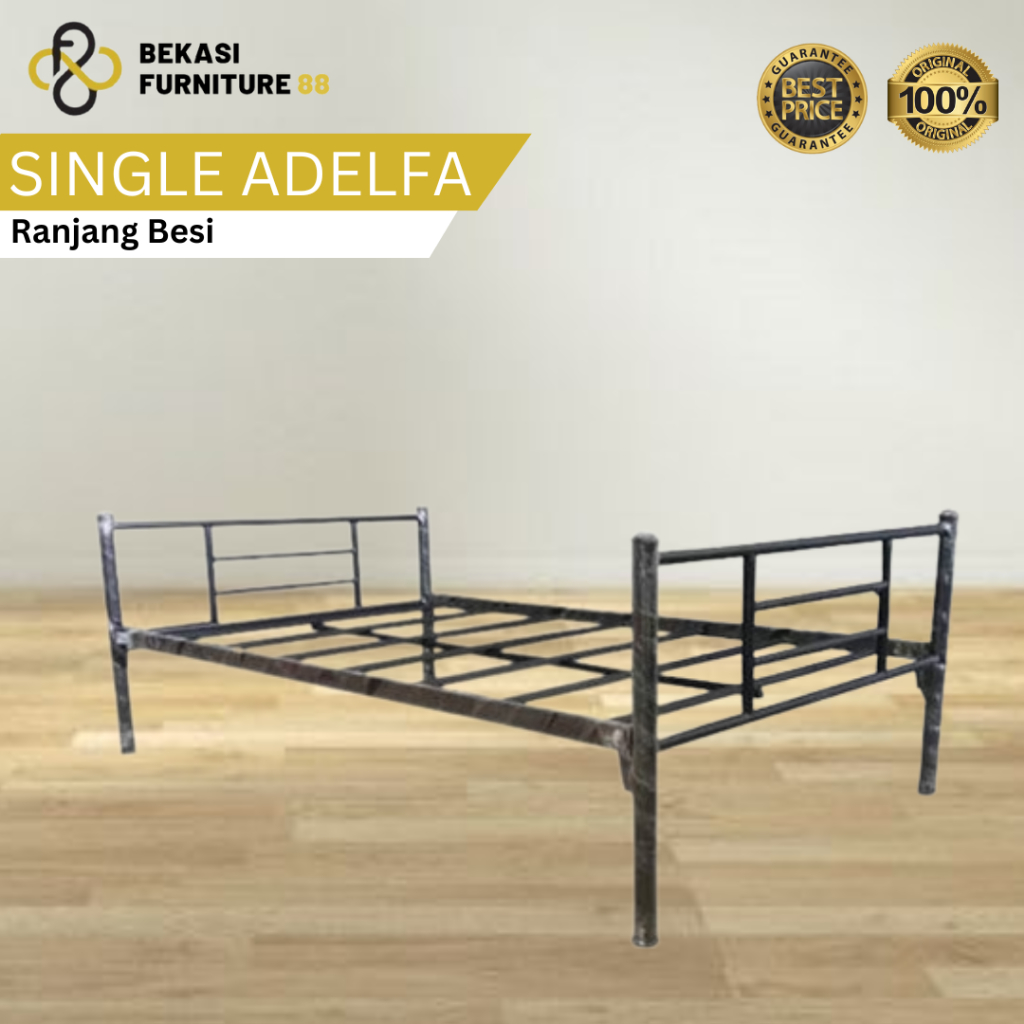 Jual Ranjang Besi - Ranjang Single Adelfa BF Bung bed | Shopee Indonesia