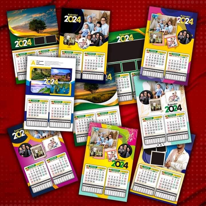 Jual Cetak KALENDER 2024 CUSTOM Desain Full Colour Art Paper 150 Gr ...