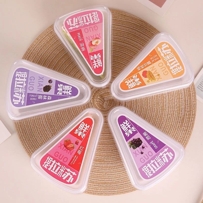 Jual 10pcs dessert premium Korean desert box segitiga cup tray kotak ...