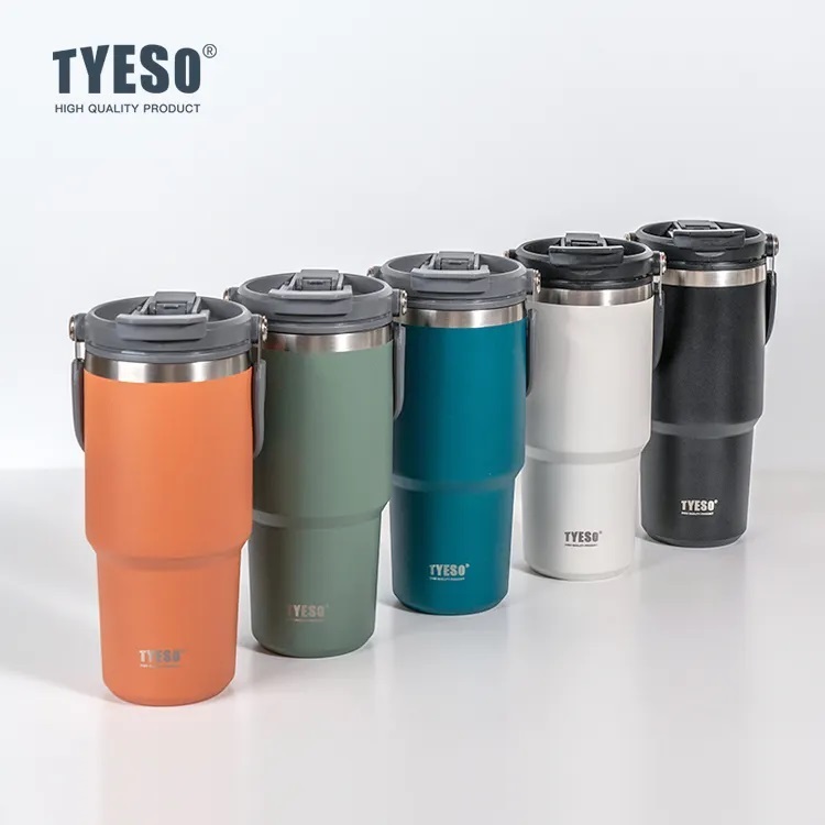 Jual Tyeso Tumbler Handle 2in1 Stainless Steel Original Mug Coffee Vacuum Insulated Bottle ...