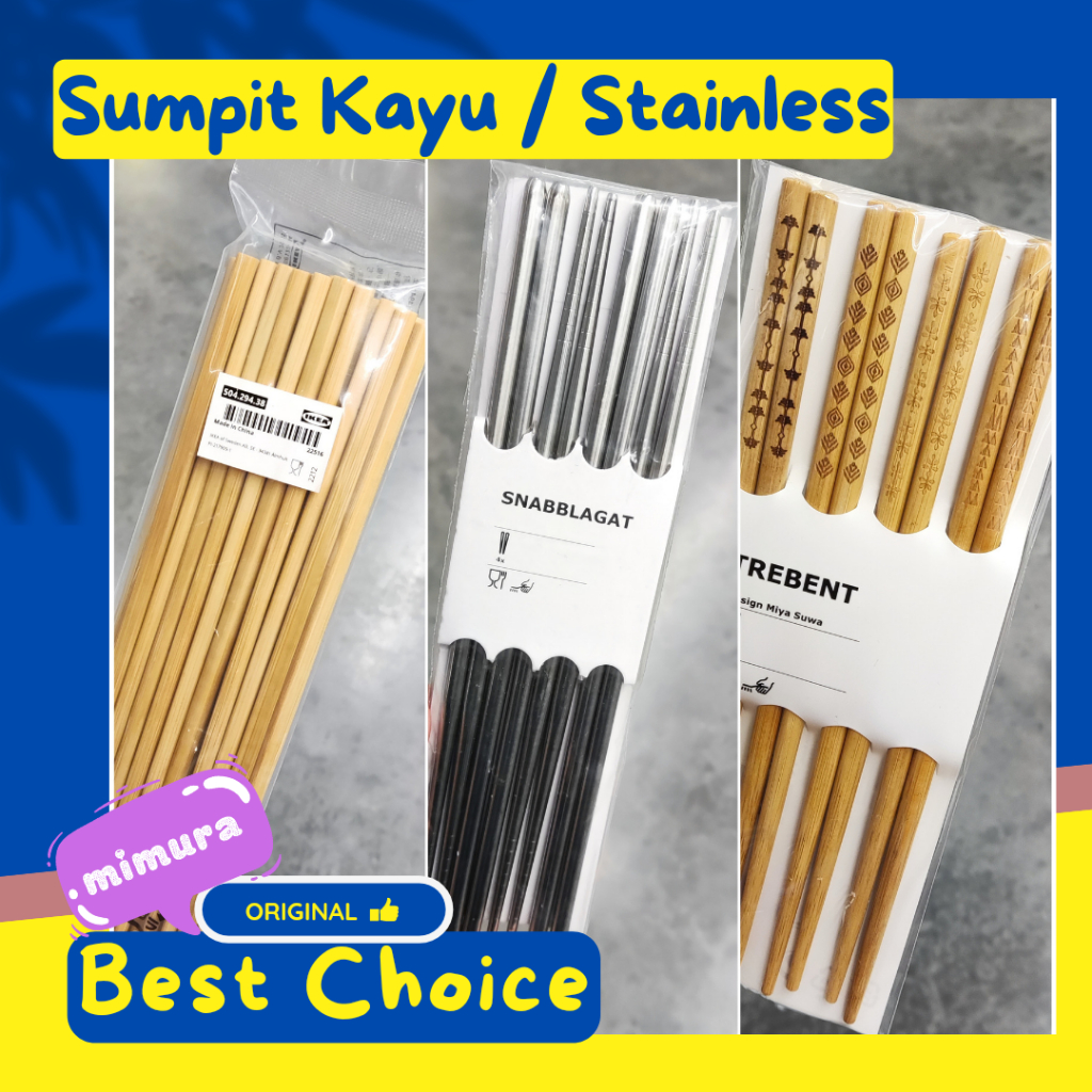 Jual Sumpit Kayu Sumpit Stainless Sumpit Bambu Makan Korea | Shopee ...