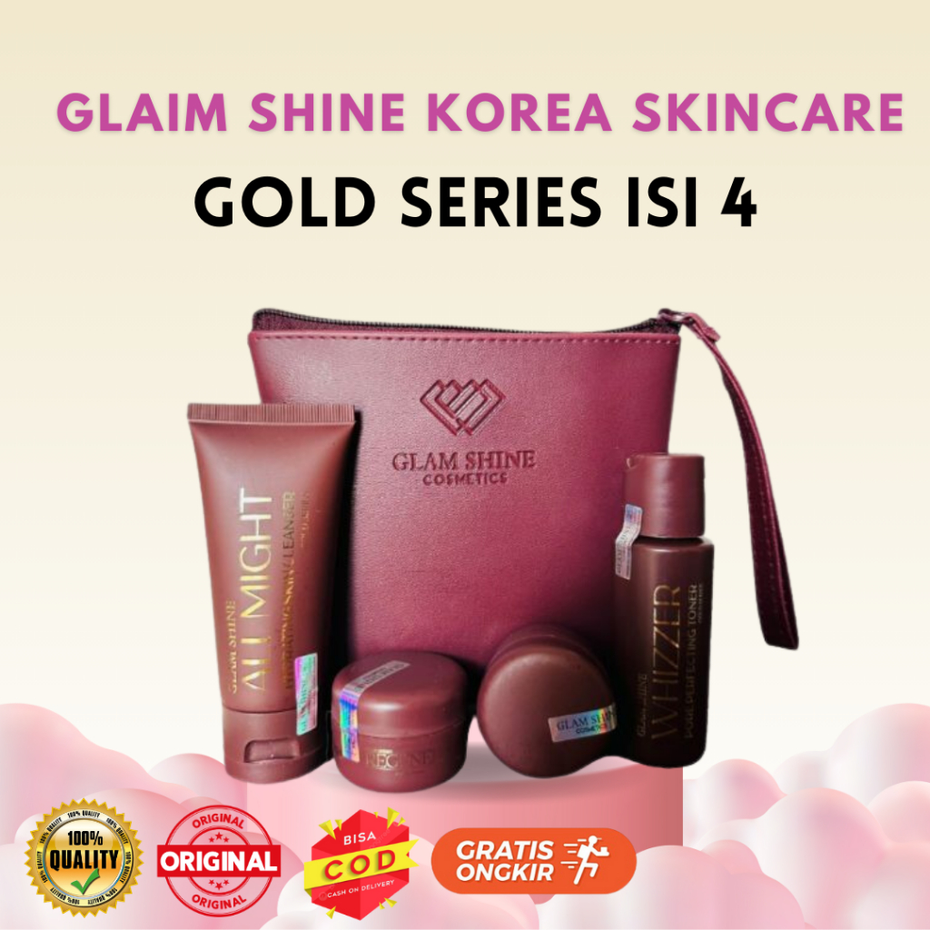 Jual ORIGINAL GLAMSHINE PAKET GOLD SERIES 100% ORIGINAL BPOM ( GLAM ...