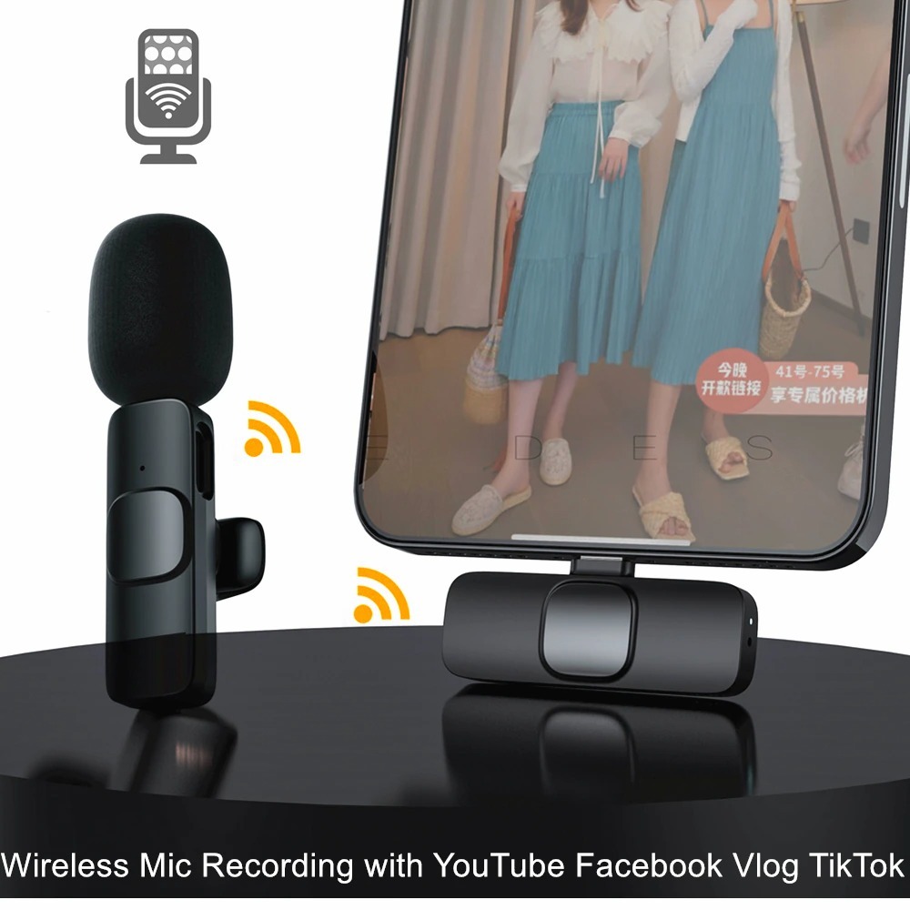 Jual Mic Microphone Wireless Portable USB Tipe C Smartphone live ...