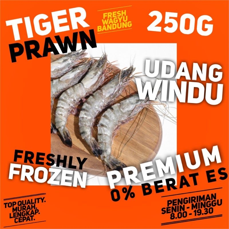 Jual TIGER PRAWN UDANG WINDU PREMIUM SEGAR Vakum Tanpa Es | Shopee ...
