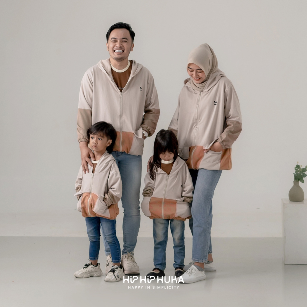 Jual HipHipHuka - Jaket Sweater Couple Keluarga Bapak Ibu Anak Cewek ...