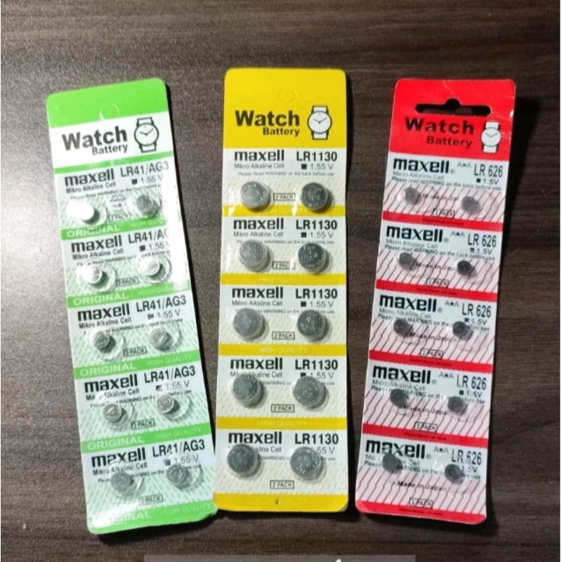 Jual Baterai Jam LR626 LR41/AG3 LR1130 Maxell | Shopee Indonesia