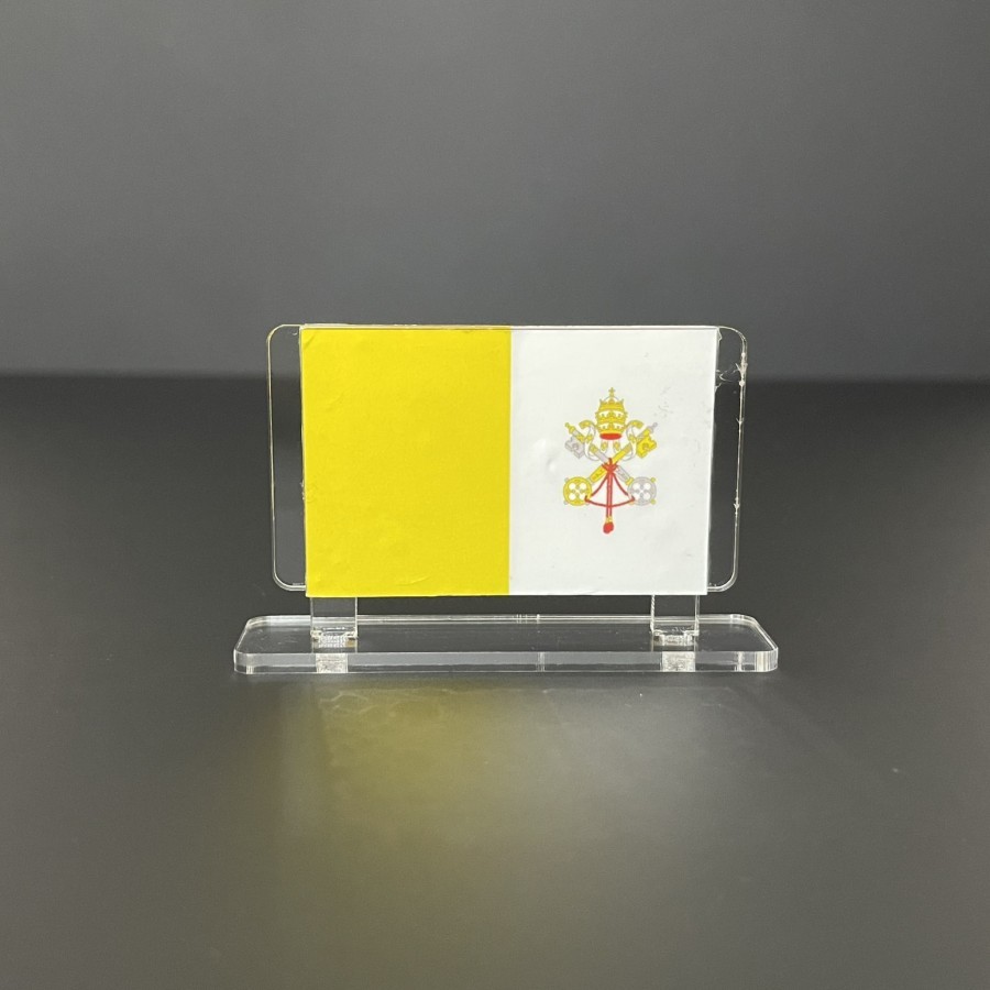 Jual Bendera Meja Negara Vatikan Bendera Vatican Timbul MURAH | Shopee ...