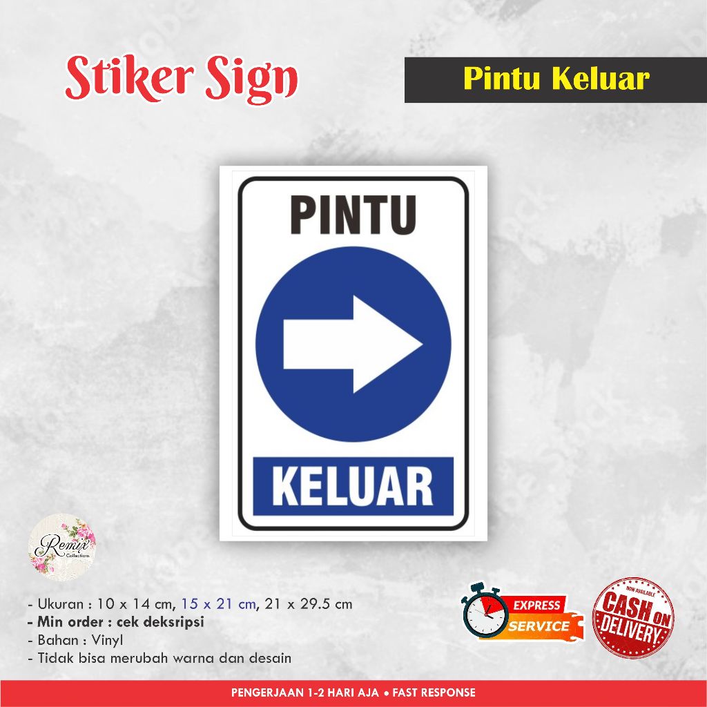 Jual STIKER SIGN PARKING FOR STAFF ONLY VINYL / STIKER PERINGATAN ...