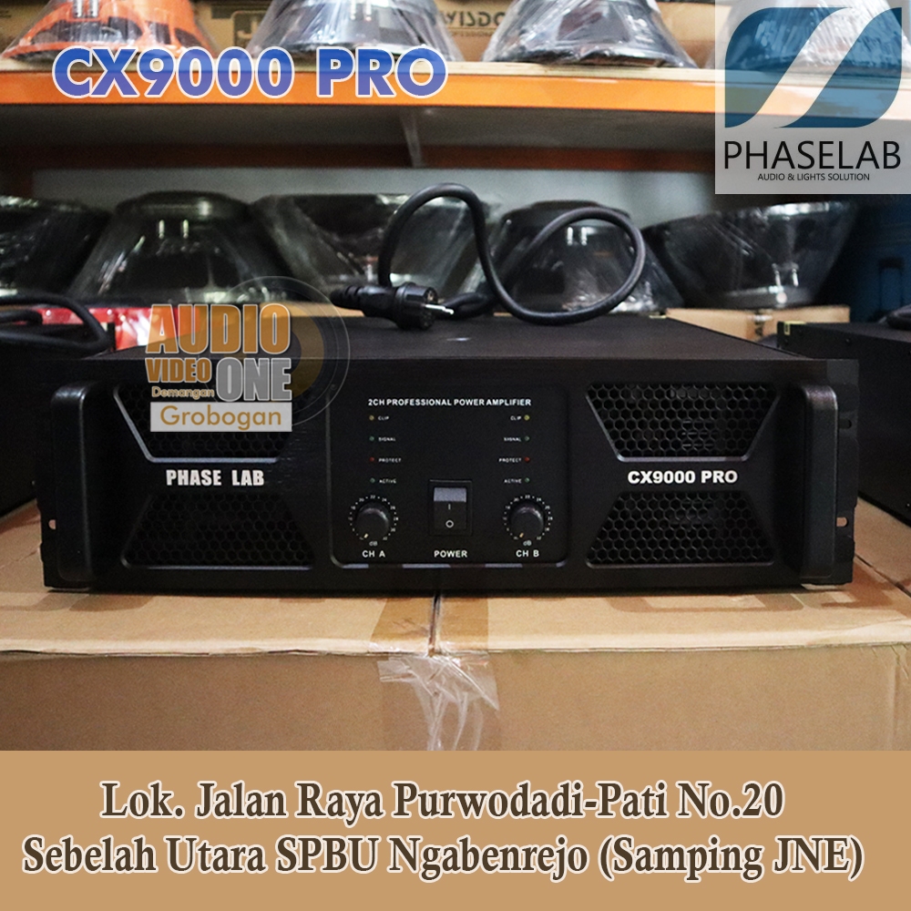 Jual Power Phaselab CX9000 PRO Power Amplifier 2 Chanel Phase Lab ...