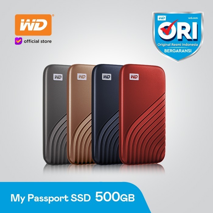 Jual SSD Eksternal WD My Passport SSD 500GB - Portable Eksternal ...