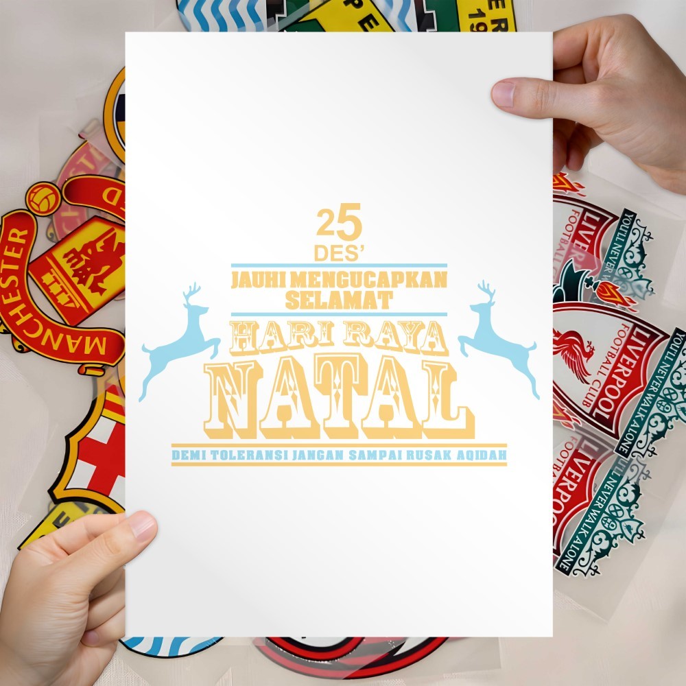 Jual Sablon Print DTF Digital Muslim 25 Des Jauhi Mengucapkan Selamat ...
