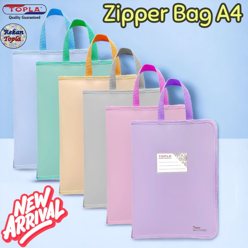 Jual Zipper Bag / Zip Bag / Map Tas Folder Reseleting A4 / Murah Kuat ...