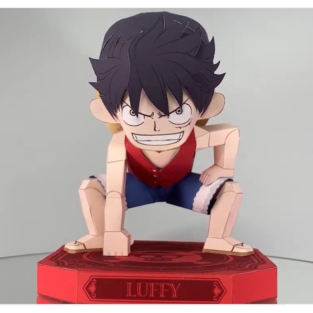 Jual DIY Papercraft One Piece Luffy Miniatur Kertas | Shopee Indonesia