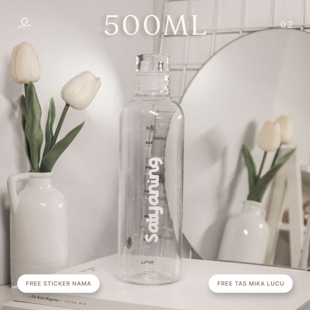Jual Tumblr water bottle aesthetic custom nama | Botol tumblr air minum ...