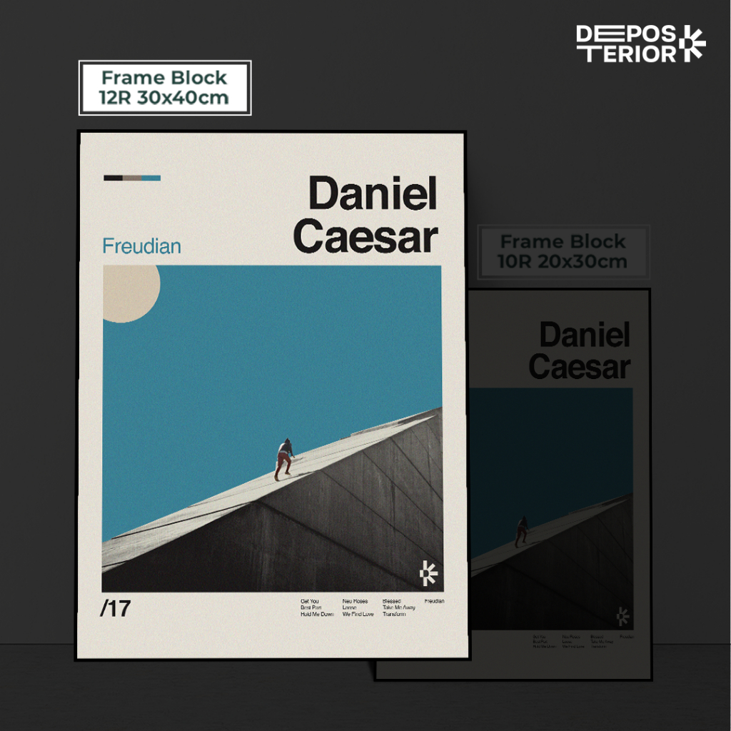 Jual Poster Daniel Caesar - Freudian Cover Album Frameblock | Shopee ...