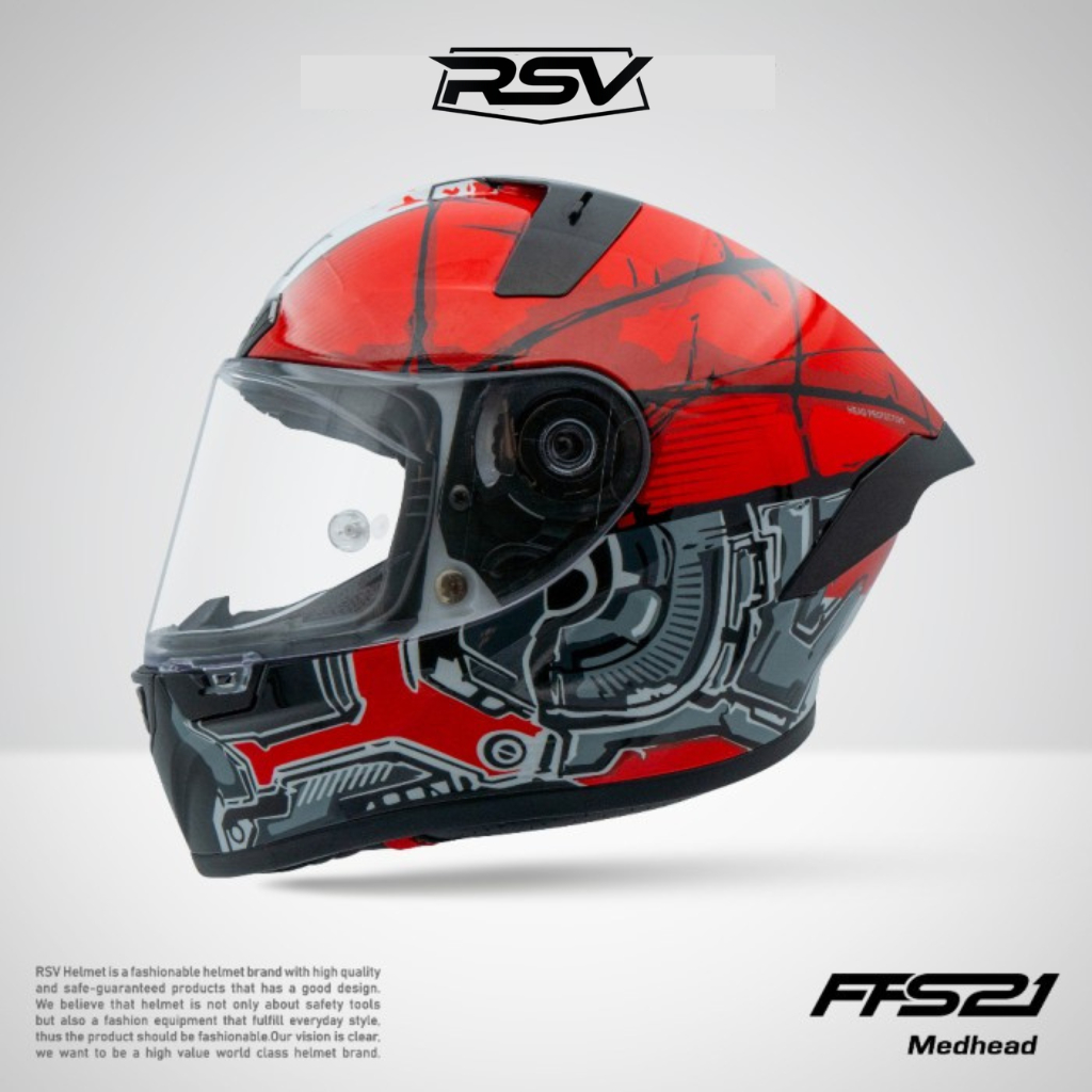 Jual HELM RSV FFS21 MOTIF MEDHEAD / HELM RSV / HELM FULL FACE | Shopee ...
