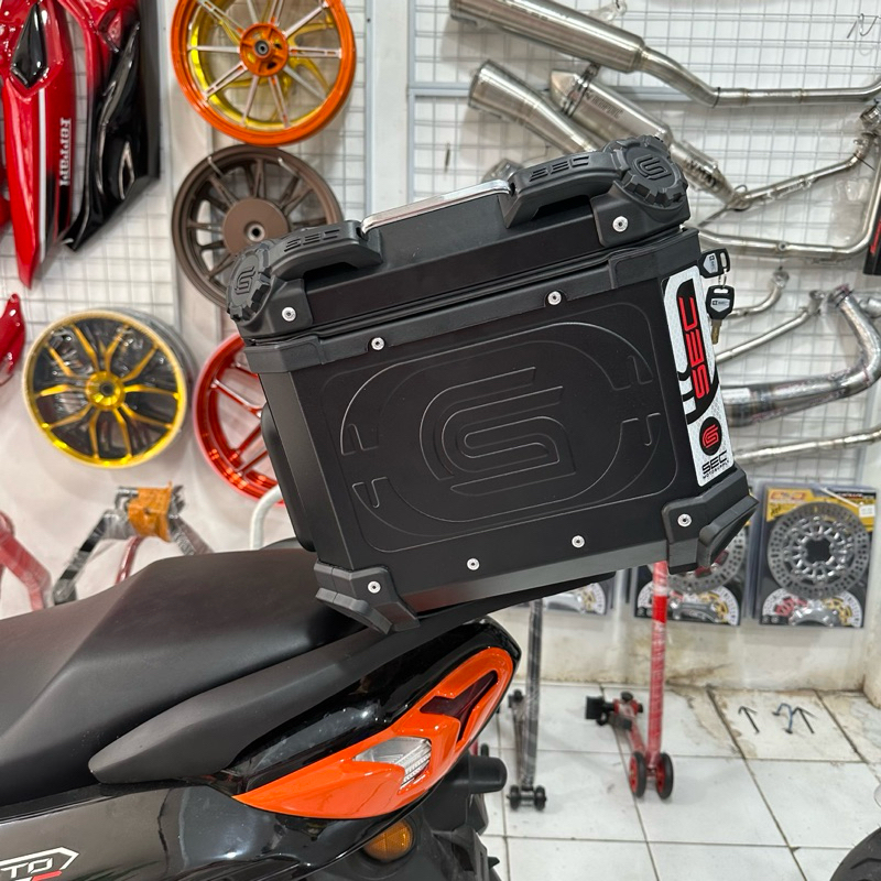 Jual Paket breket top box nmax 155 old new box SEC 45liter box nmax new ...