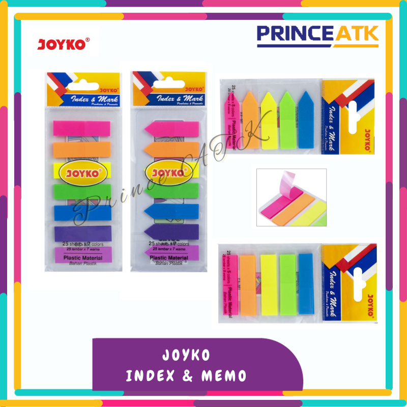 Jual INDEX & MARK JOYKO / STICKY NOTES / PEMBATAS PLASTIK / PENANDA ...
