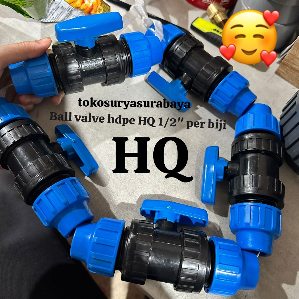 Jual Stop Kran HDPE 1/2" inch / Ball Valve HDPE 20 mm | Shopee Indonesia