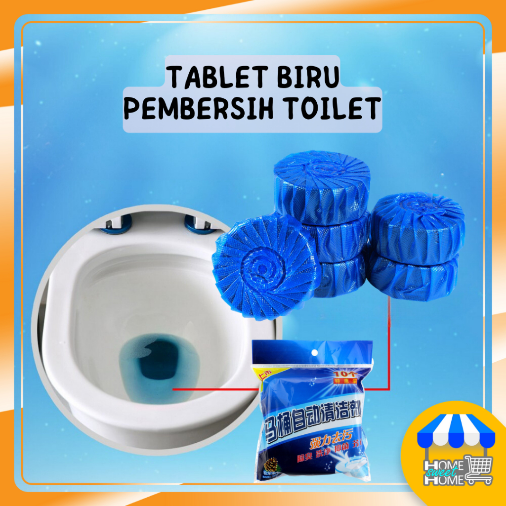 Jual Tablet Biru Pembersih Toilet Ball Kamar Mandi WC Magic Membunuh ...