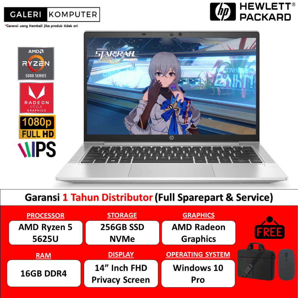 Jual Laptop HP Probook 445 G9 AMD Ryzen 5 5625U 16GB 256GB FHD IPS Win10 Pro | Shopee Indonesia