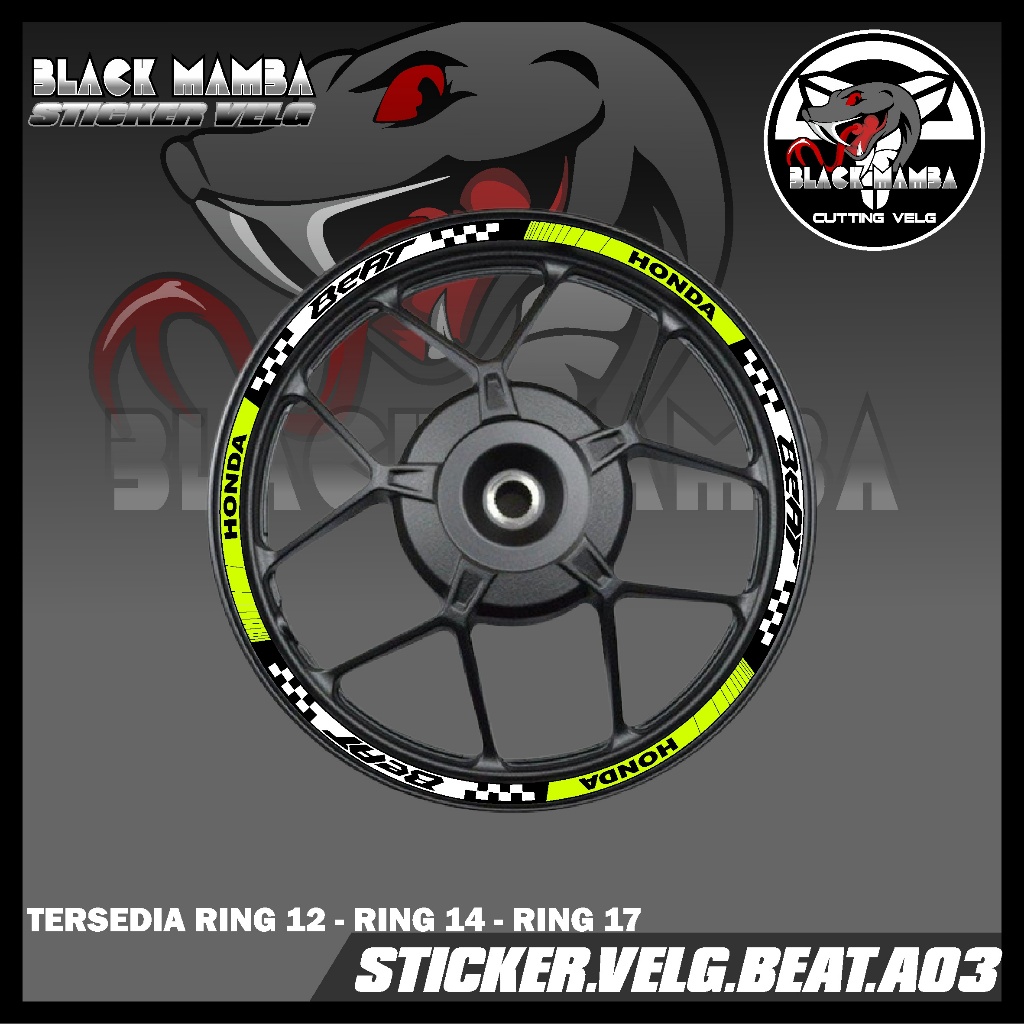 Jual STICKER VELG BEAT - STIKER LIS LIST VARIASI BAN/VELG HONDA BEAT ...