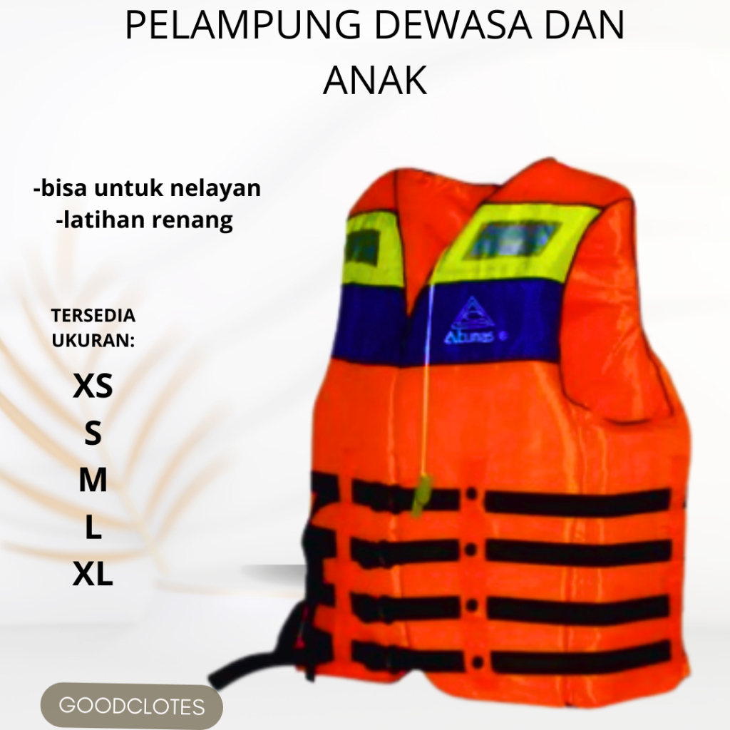 Jual Pelampung/Baju Pelampung Atunas/Life Jacket | Shopee Indonesia