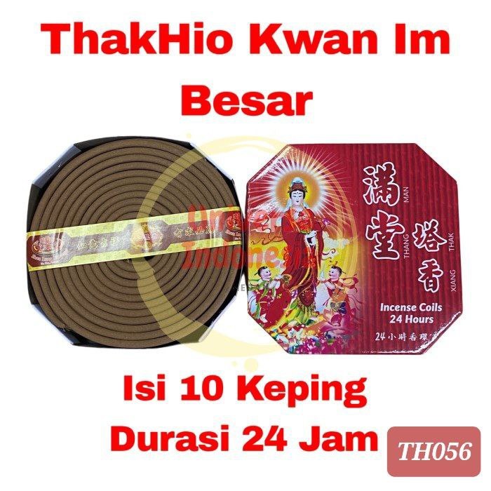 Jual ThakHio Thak Hio Dupa Lingkar Kwan Im Besar 24 Jam Isi 10 Keping ...