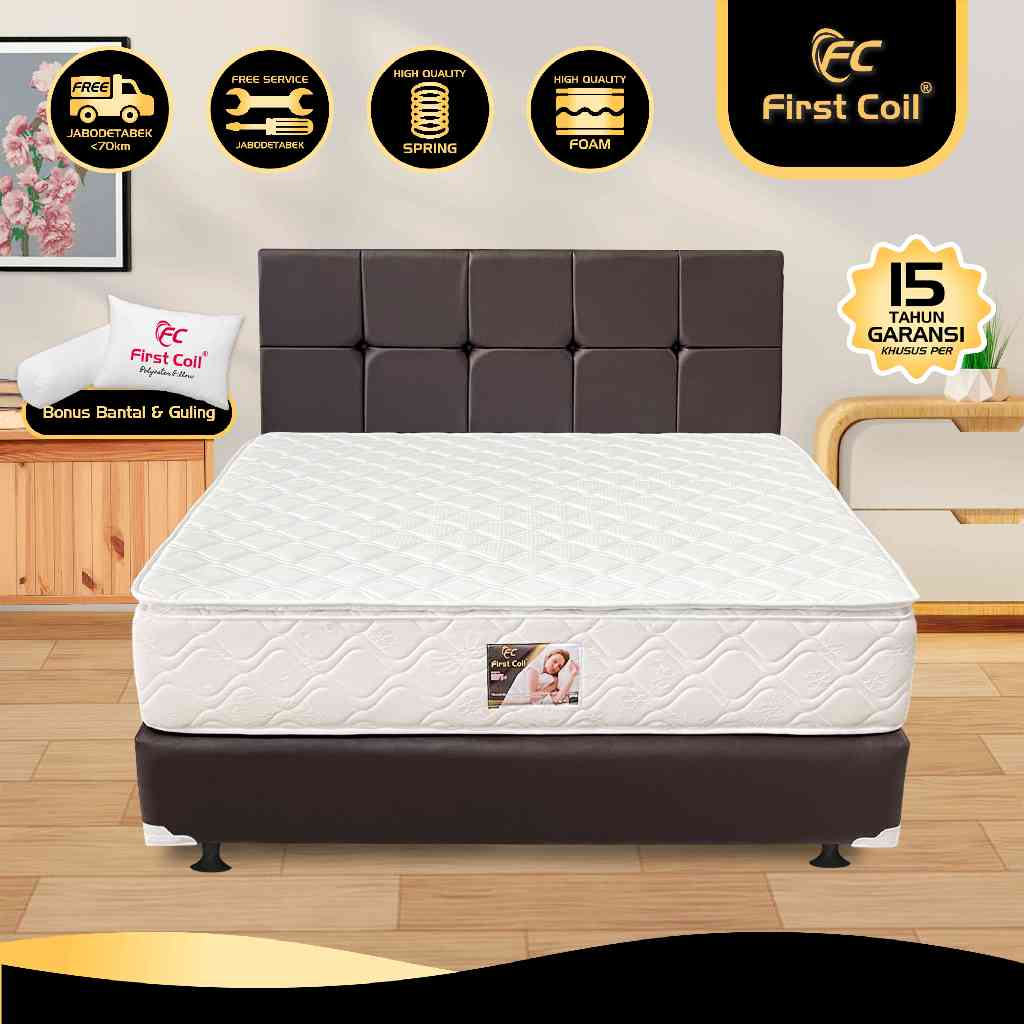 Jual First Coil Springbed Pocket Pillowtop Spring Latex - Kasur ...