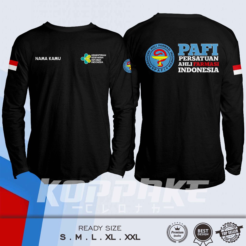 Jual Kaos PAFI Persatuan Ahli Farmasi Indonesia Gratis Nama Lengan ...