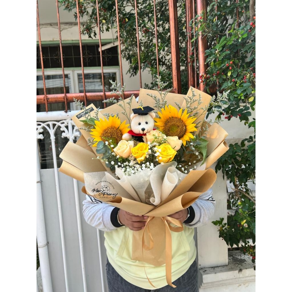 Jual FRESH FLOWER BOUQUET GRADUATION - BUKET BUNGA WISUDA BUKET WISUDA ...