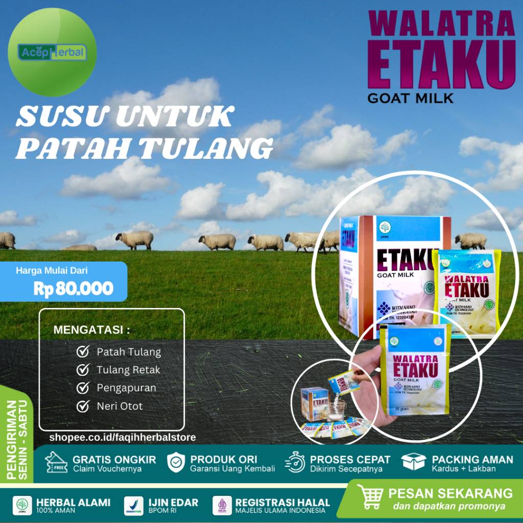 Jual Susu Penyembuh Patah Tulang Retak Remuk Tulang Bergeser Pengapuran ...