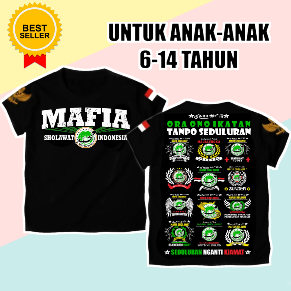Jual Kaos Mafia Sholawat Anak Anak / Kaos Mafish Anak / Kaos Mafia ... Jual Kaos Mafia Sholawat Anak Anak / Kaos Mafish Anak / Kaos Mafia ...