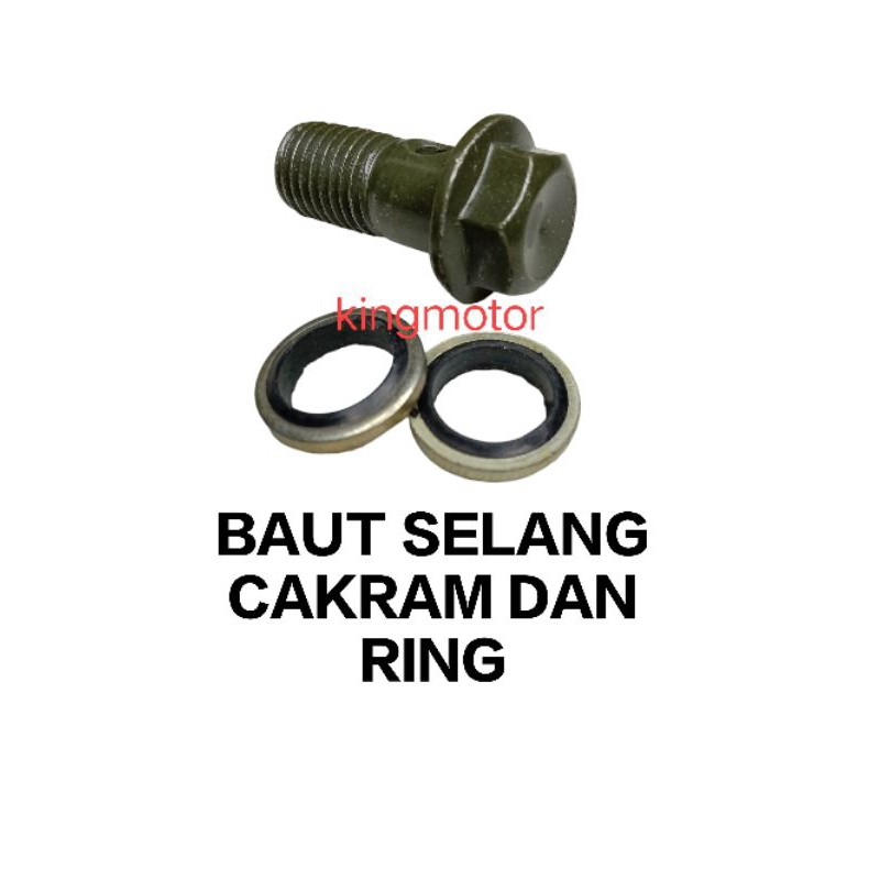 Jual BAUT SELANG REM CAKRAM DAN RING DRAT 12 HALUS PANJANG 3 CM HONDA ...