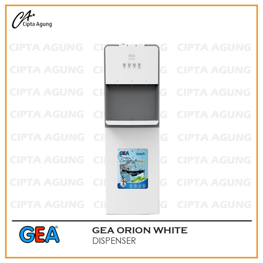 Jual GEA WATER DISPENSER GALON BAWAH ORION WHITE / GEA ORION WHITE ...