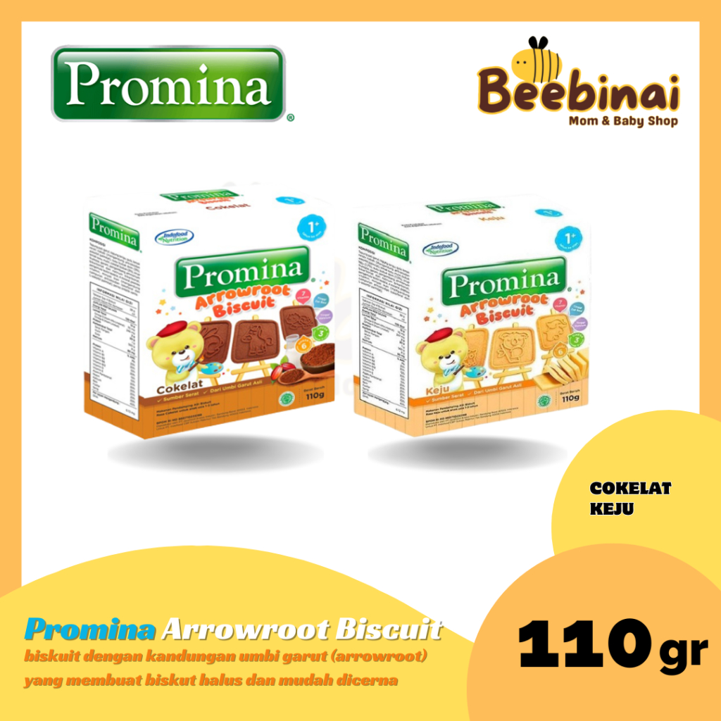 Jual Beebinai - Promina Cookies Arrowroot Biskuit 110 gr | Shopee Indonesia