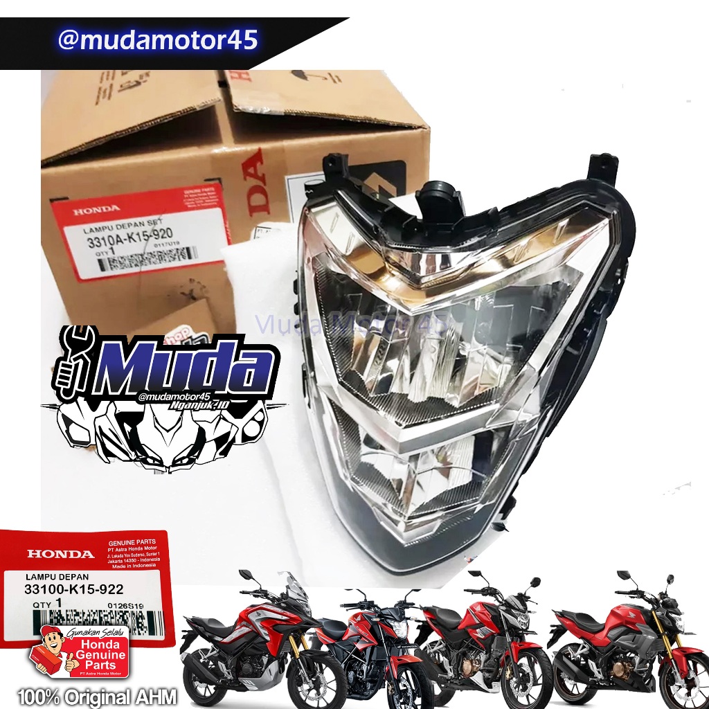 Jual LAMPU DEPAN ASSY CB150R CB150X LED V2 V3 V4 K15M K15P K3B 33100 ...